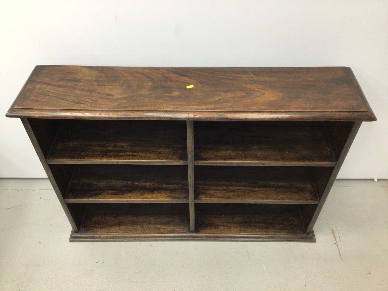 Lot 20 - Oak low bookcase, 120cm wide x 28cm deep x
