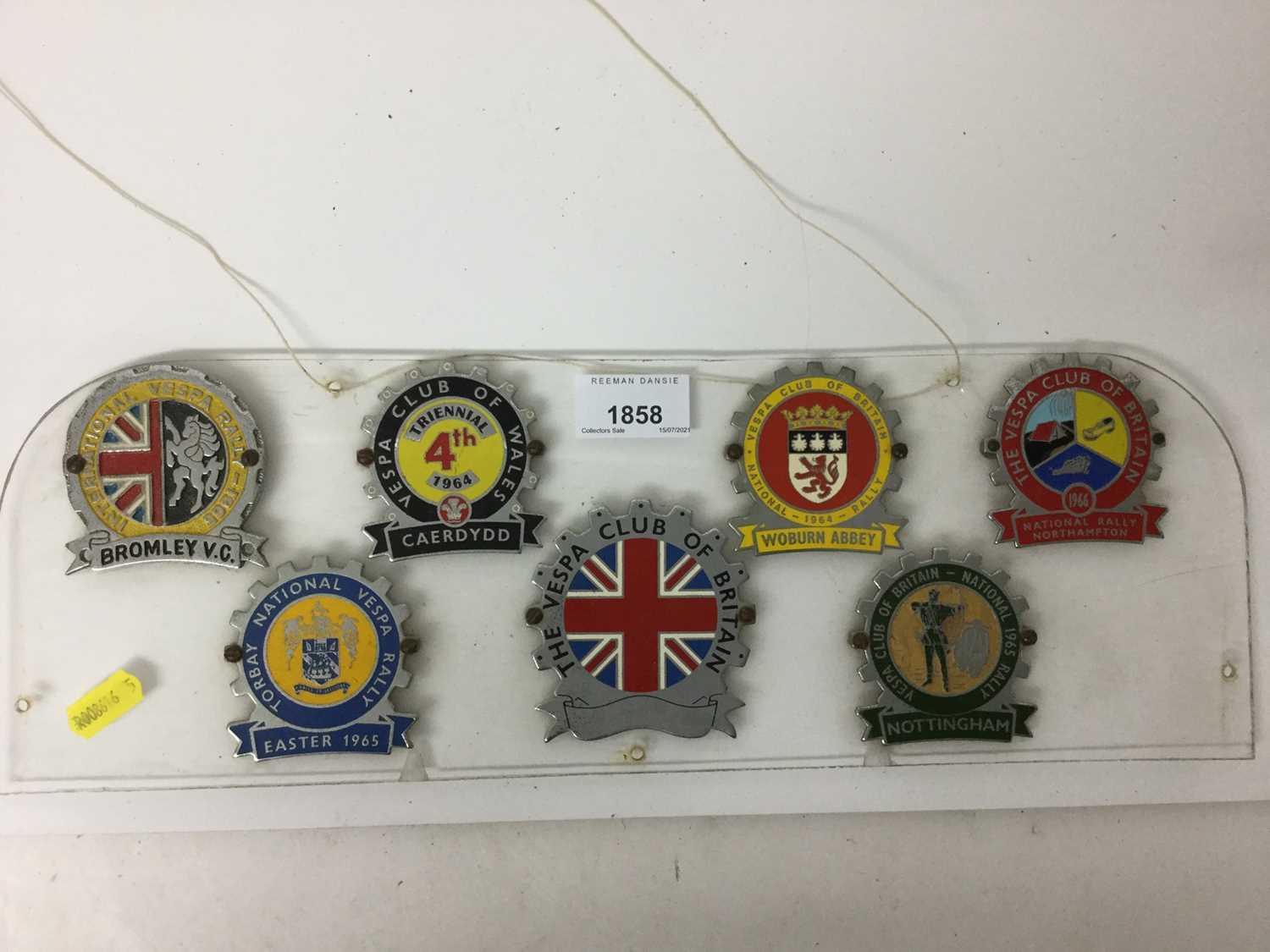 Lot 1858 - Collection of seven 1960s Vespa Club rally