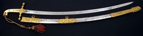 Lot 91 - Fine Victorian Officers' Mameluke sabre of