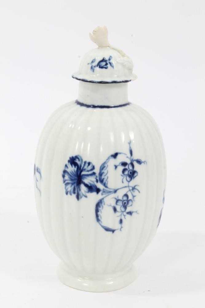 Lot 223 - Worcester tea canister and cover, c.1770,