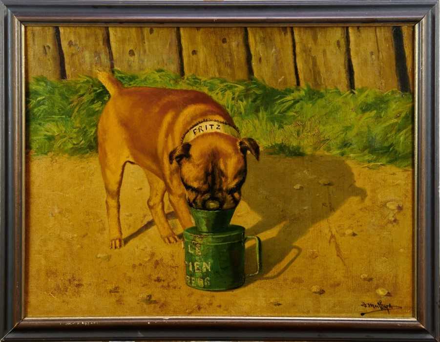 Lot 1125 - Hans Mathys (1882-1944) oil on canvas - a