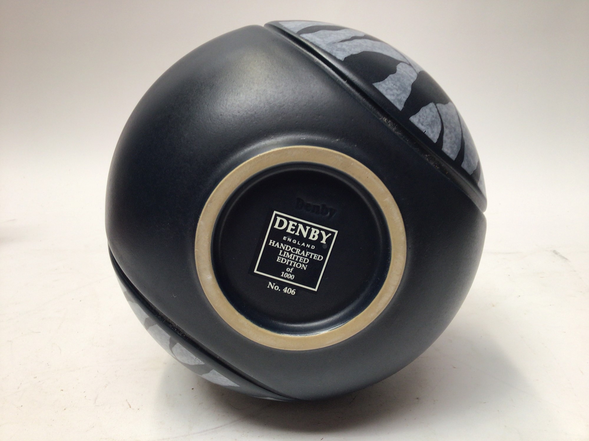 Lot 1056 - Denby limited edition Spirit Blue Vase,