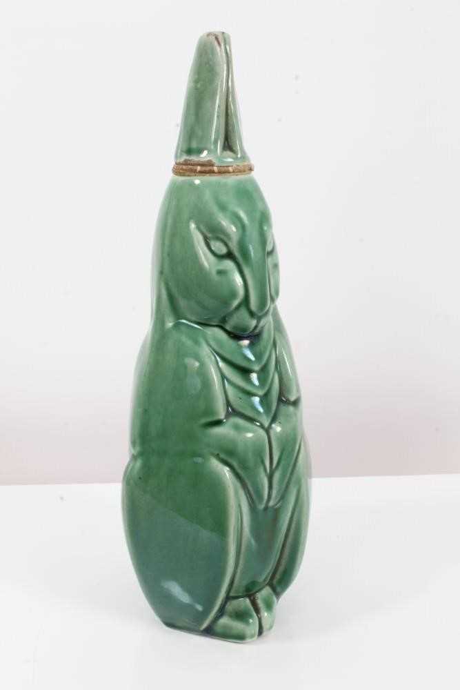 Lot 1059 - Rare 1930s Denby green glazed rabbit