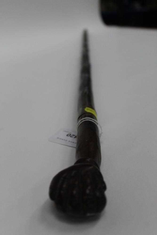 Lot 2420 - 19th century Anglo-Colonial walking stick