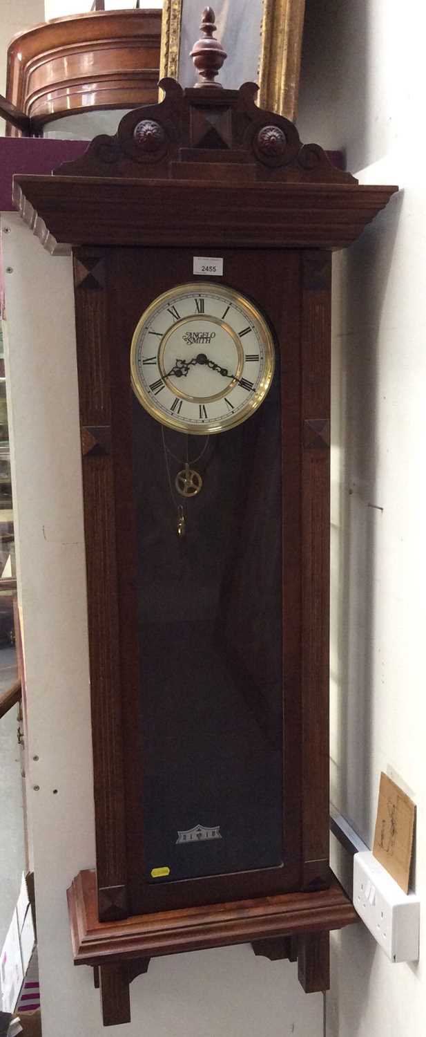 Lot 2455 - Vienna style wall clock retailed by Angelo
