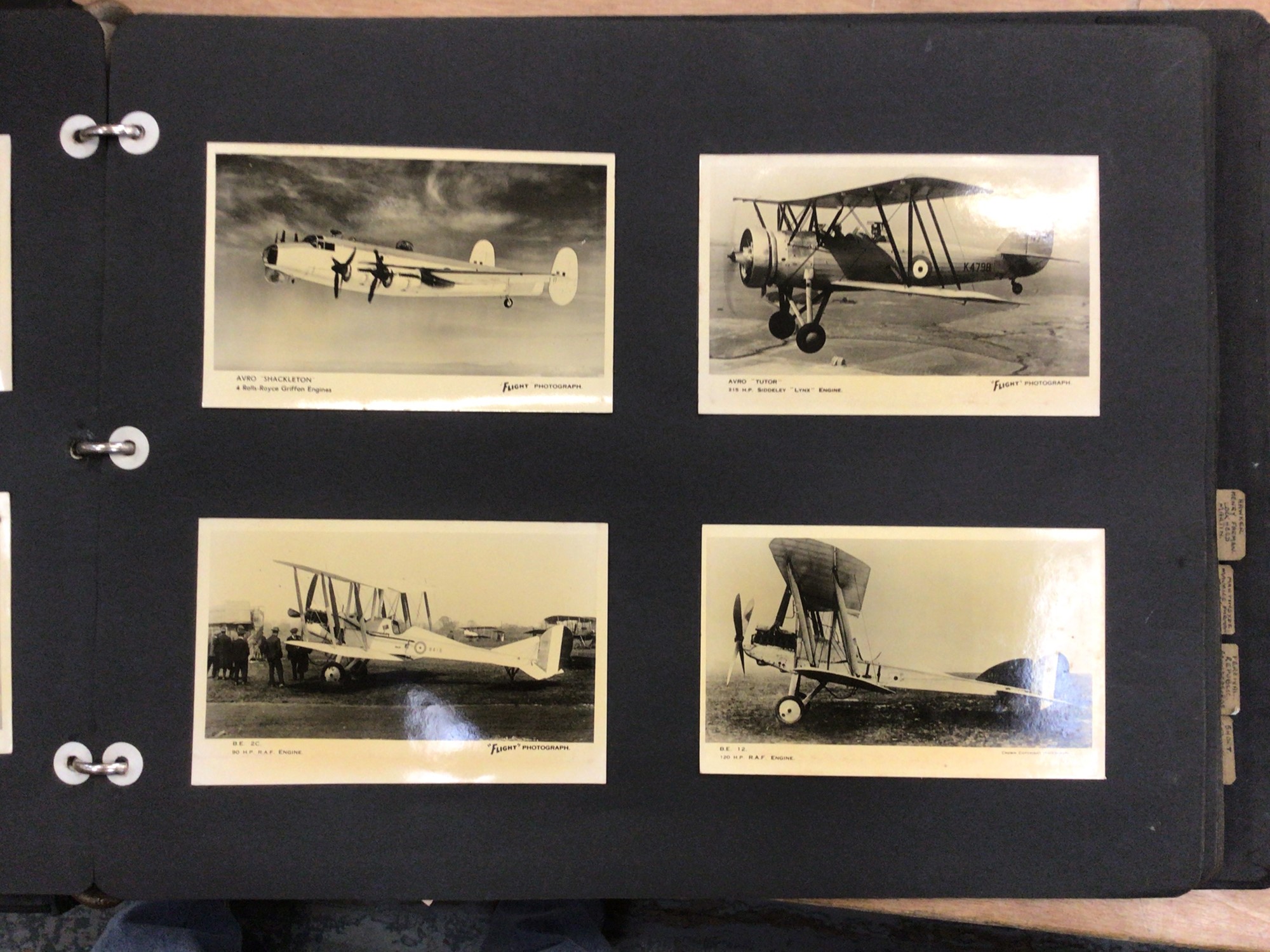 Lot 1354 - An album of aircraft postcards from Flight