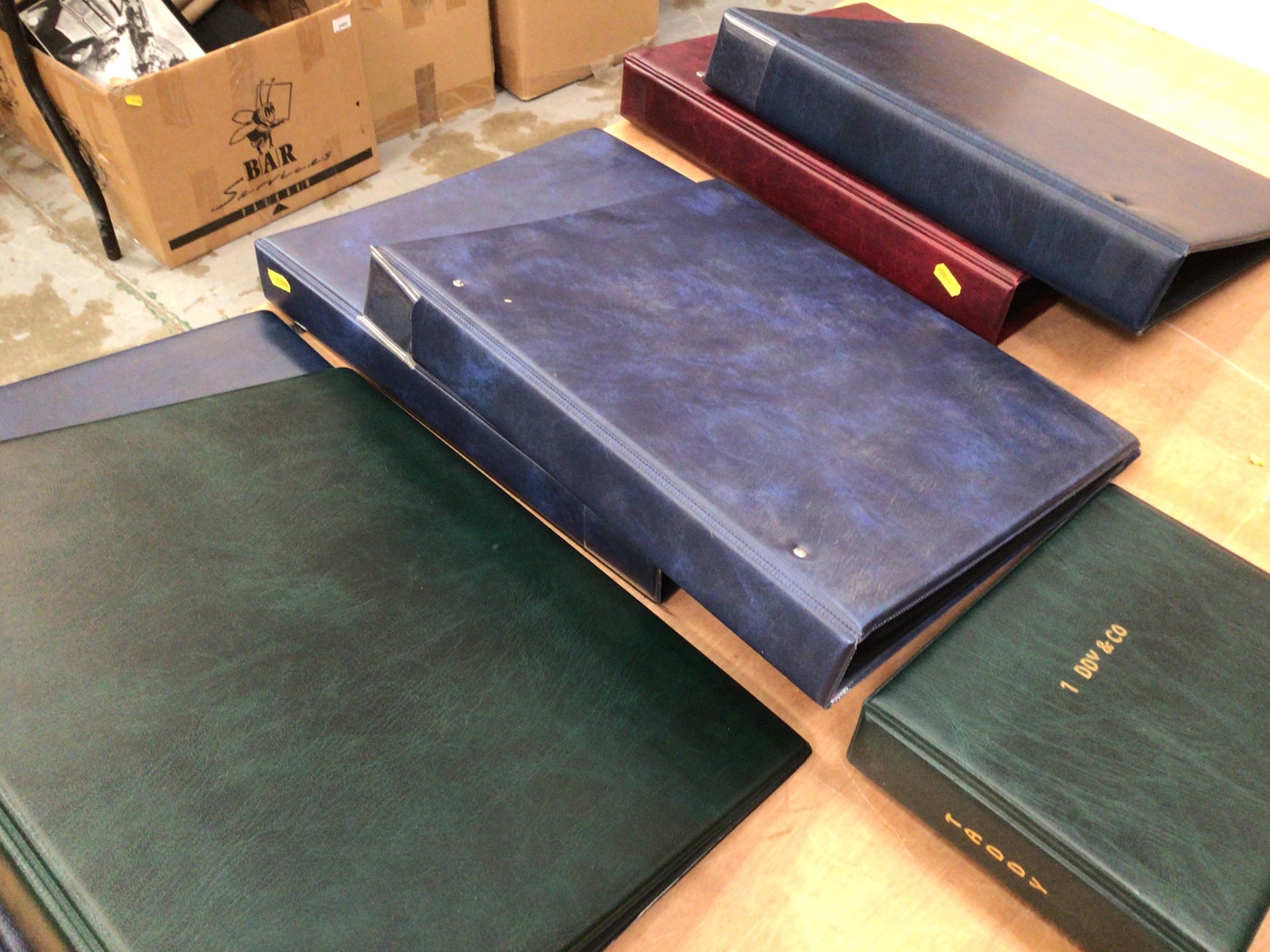 Lot 1355 - One box of vinyl album folders for