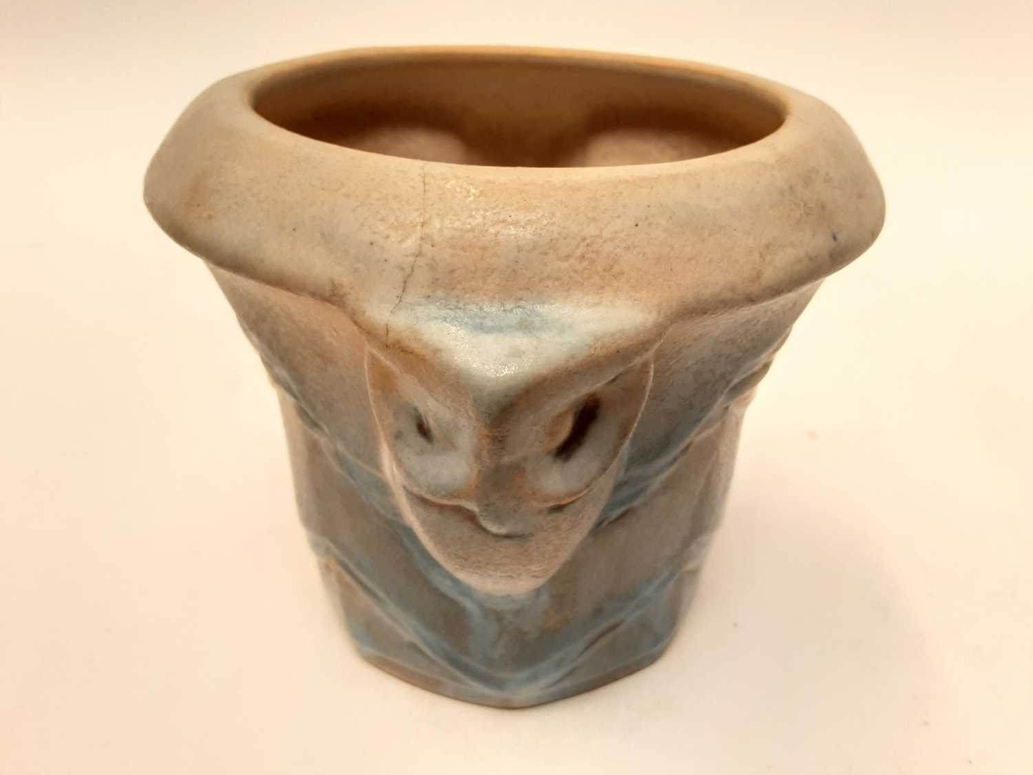 Lot 1113 - 1930s Denby Danesby Ware vase with owl
