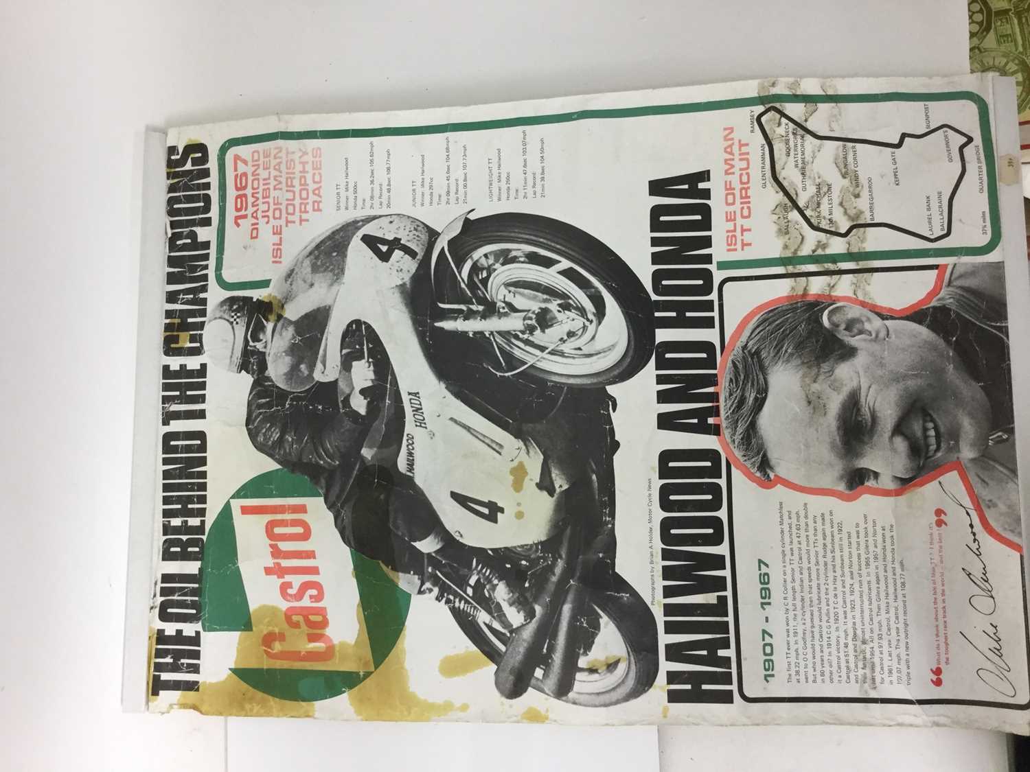 Lot 1883 - 1960s Castrol 'The Oil Behind The Champions'