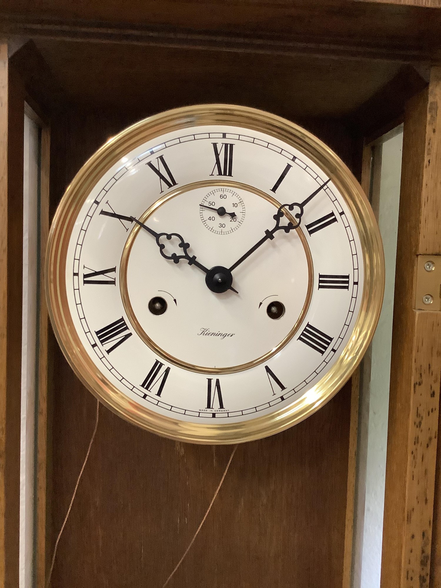 Lot 2436 - Oak cased Vienna regulator wall clock by