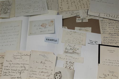 Lot 1377 - Selection of historical autographs on