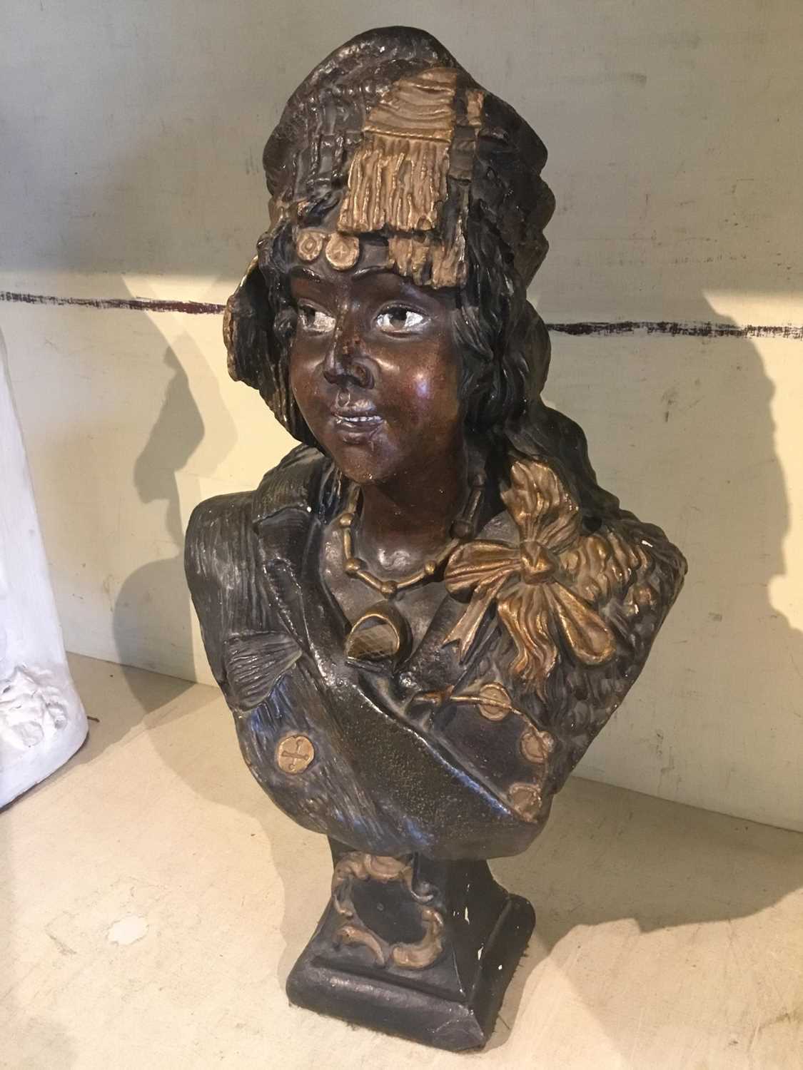Lot 225 - Victorian painted plaster sculpture by C.B.