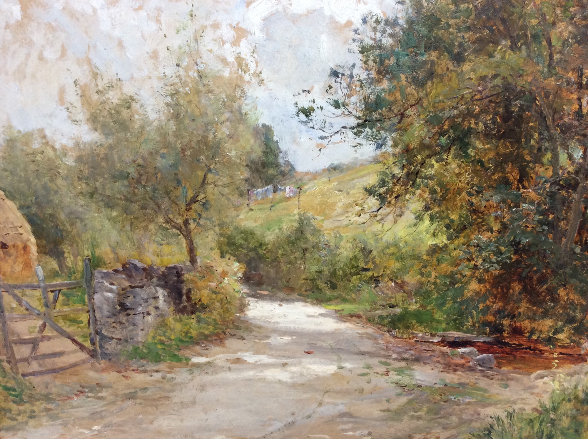 Lot 209 - Ernest Walbourn (1872-1927) oil on board - A