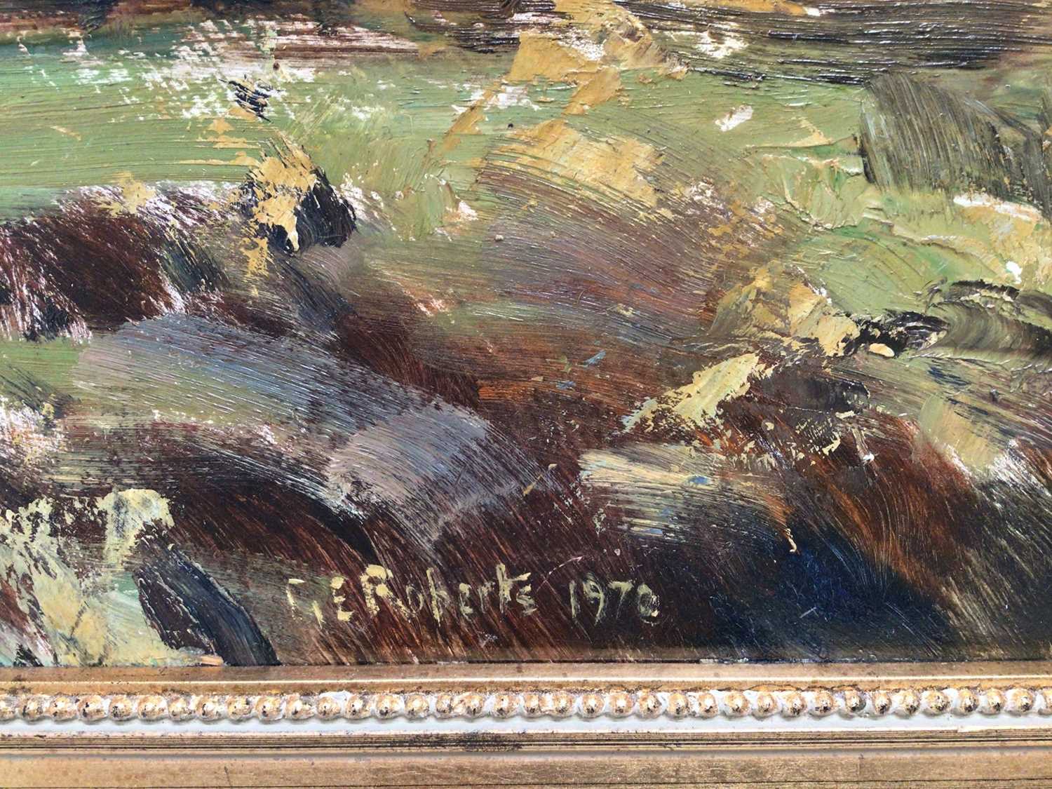 Lot 117 - George E. Roberts, 1970s oil on canvas and