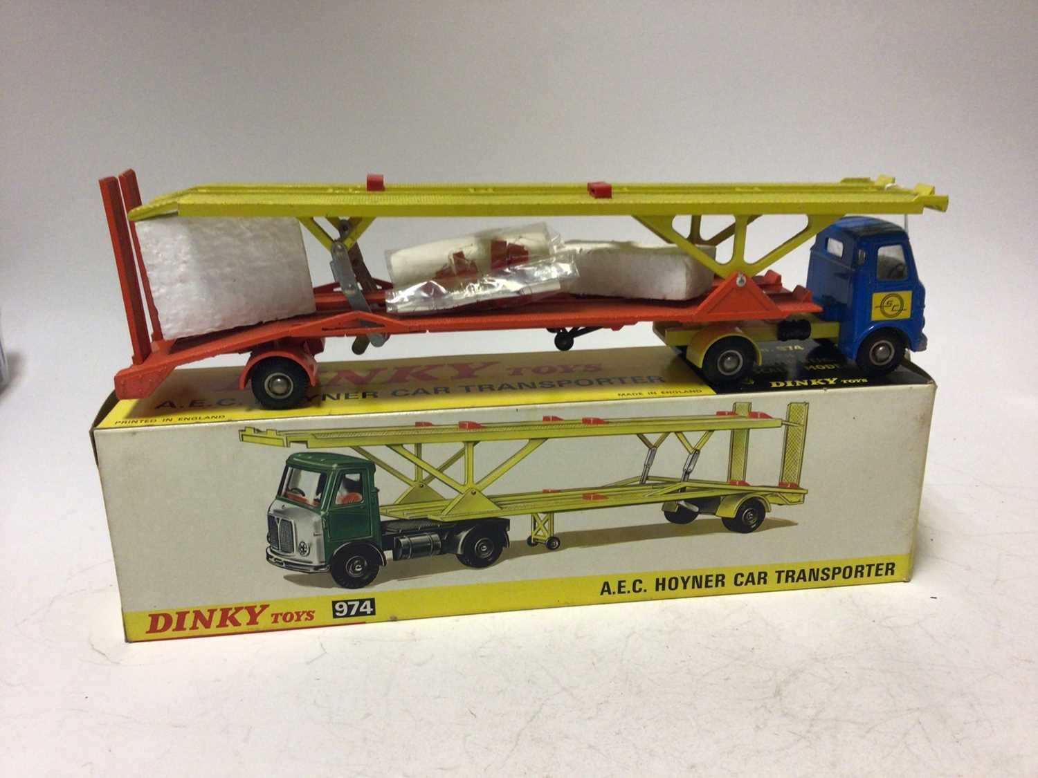 Lot 2197 - Dinky AEC Hoyner Car Transporter No 974,