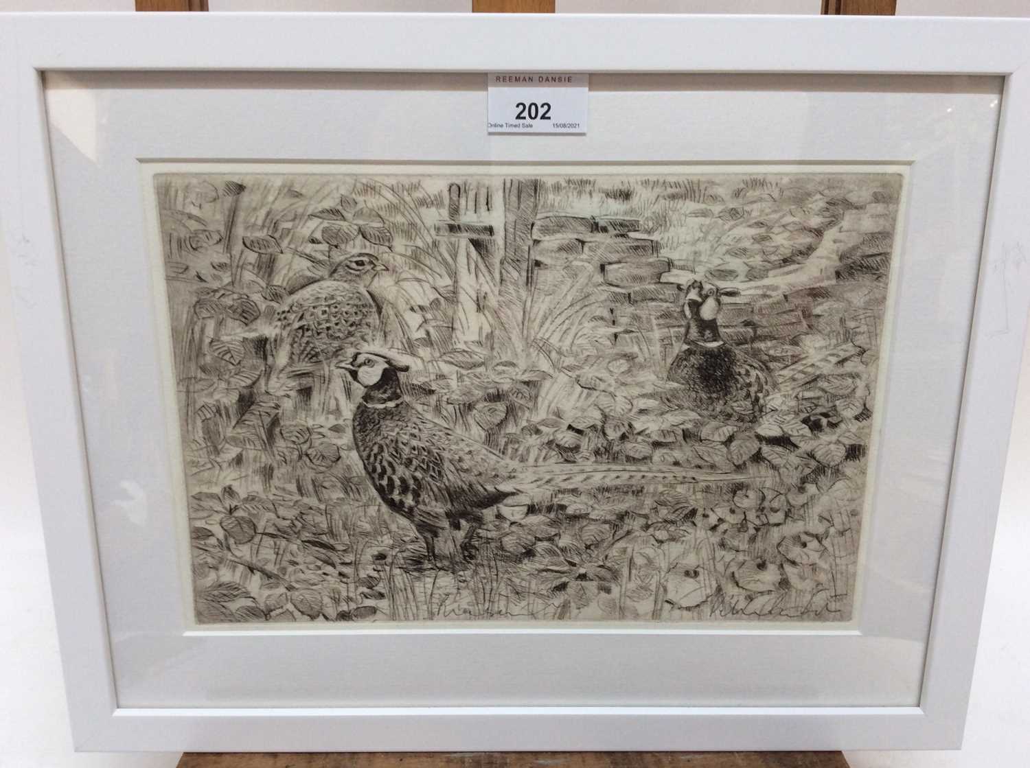 Lot 202 - Peter Partington (b.1941) signed etching