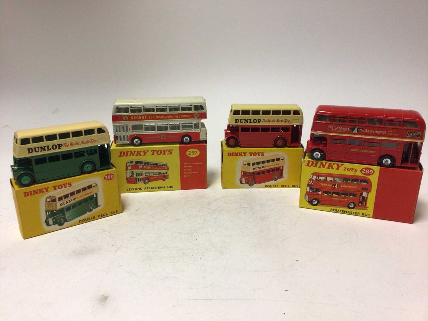 Lot 2240 - Dinky Double Deck Bus (Both Red & Green