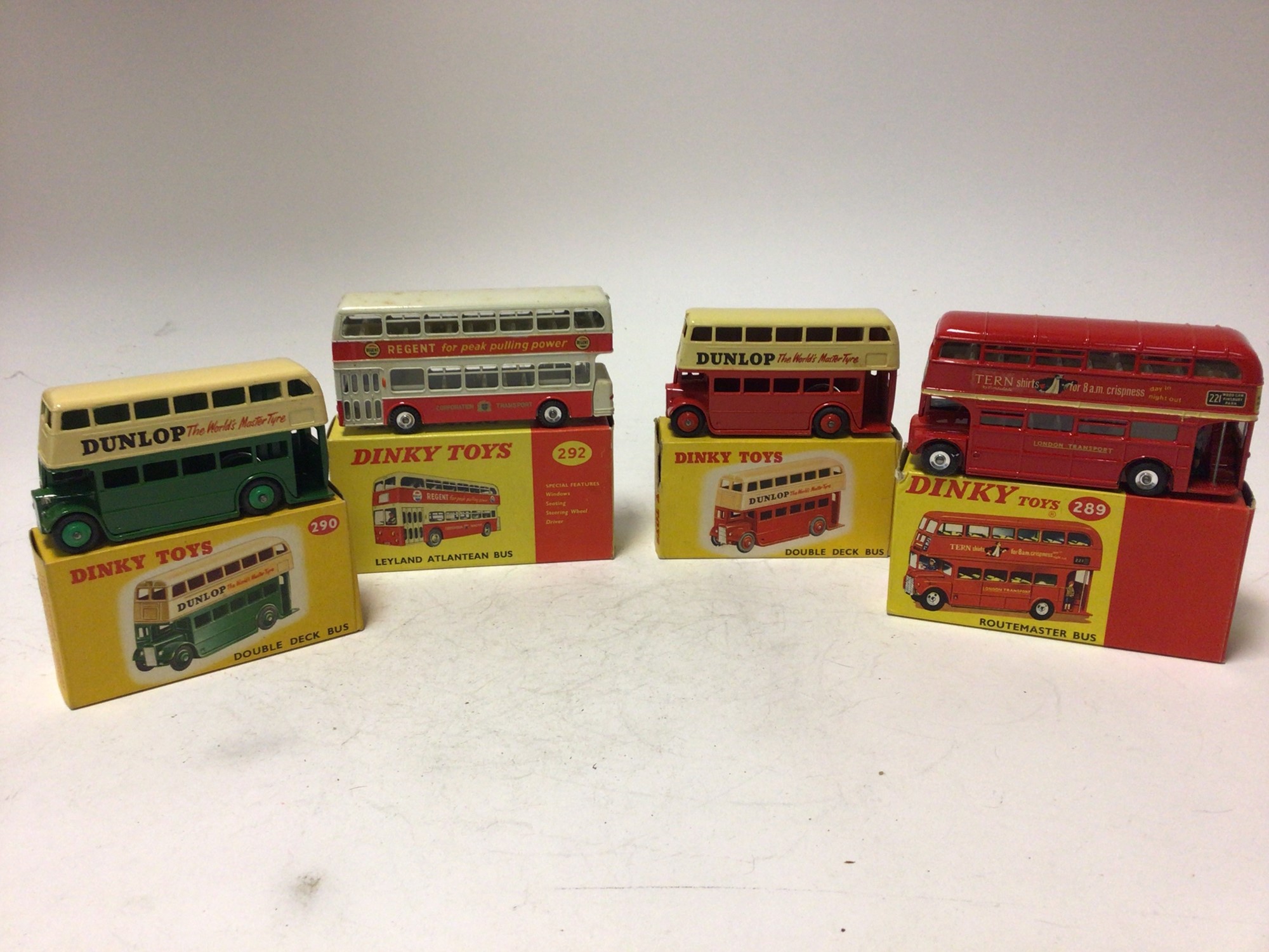 Lot 2240 - Dinky Double Deck Bus (Both Red & Green