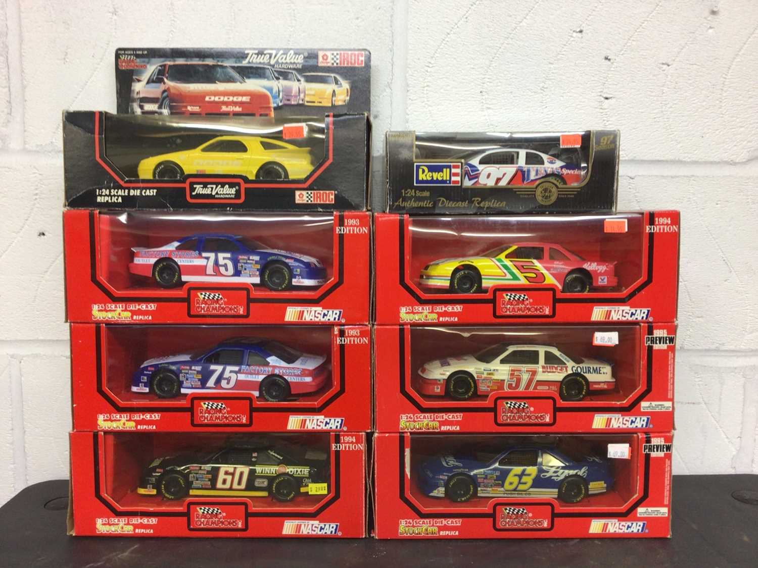 Lot 2406 - Group of model vehicles including Nascar