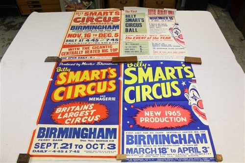 Lot 1933 - Vintage Billy Smart's Circus posters