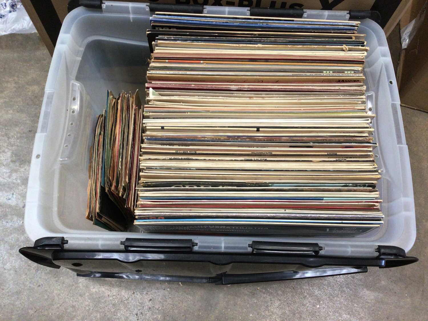 Lot 461 - Two boxes of records and a box of mostly