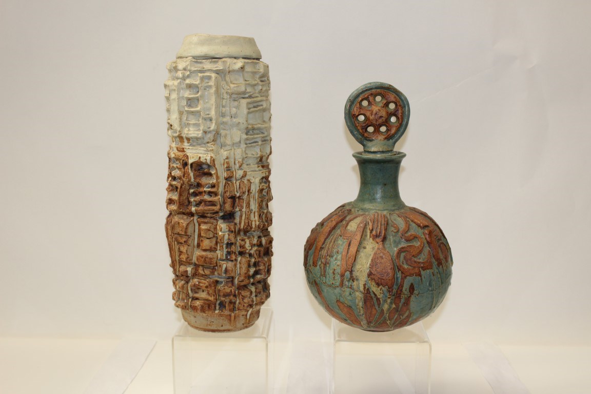 Lot 1010 - Bernard Rooke studio pottery decanter and