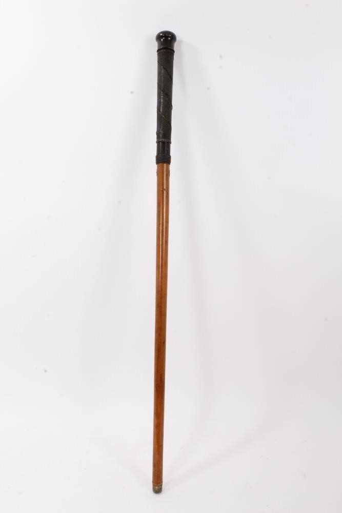 Lot 759 - Scarce 19th Century walking cane, the screw
