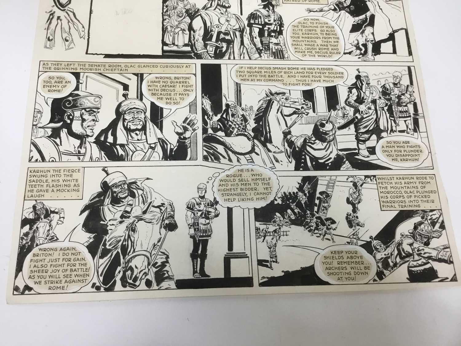 Lot 5 - Comic Book interest: Two original pen and ink