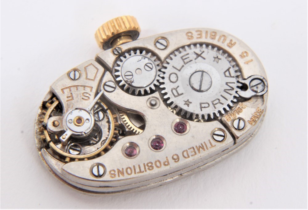 Lot 613 - 1920s ladies Rolex 18ct gold case wristwatch