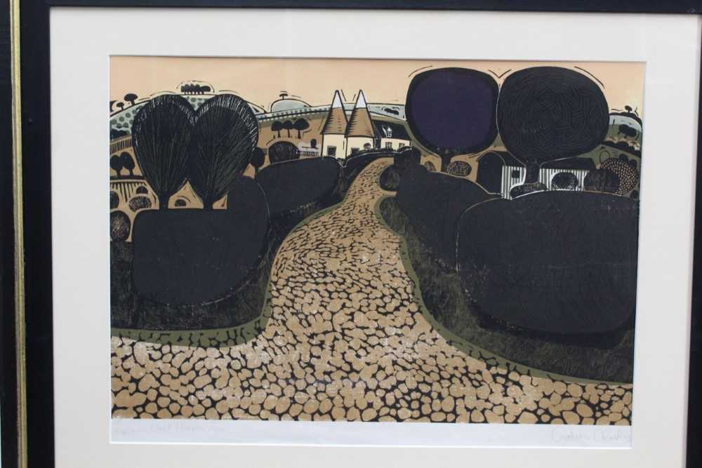 Lot 1336 - Graham Clarke (born 1941) - linocut in