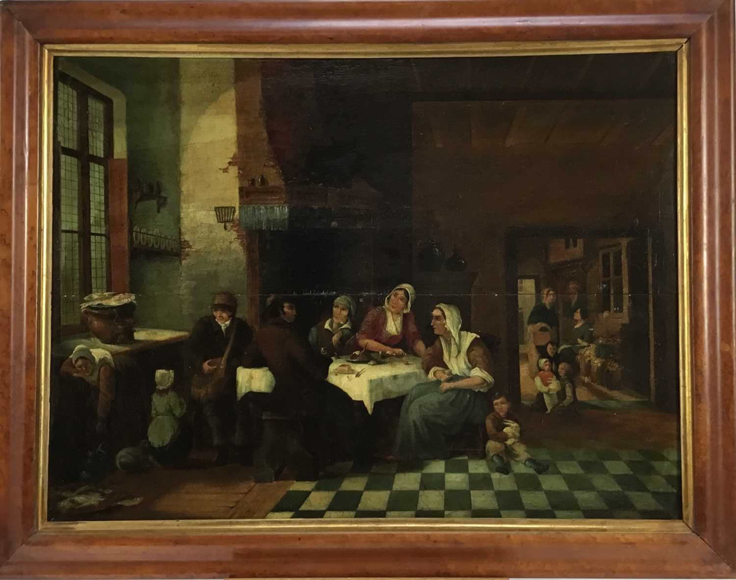 Lot 1365 - Follower of Tenniers, (19th century) oil on