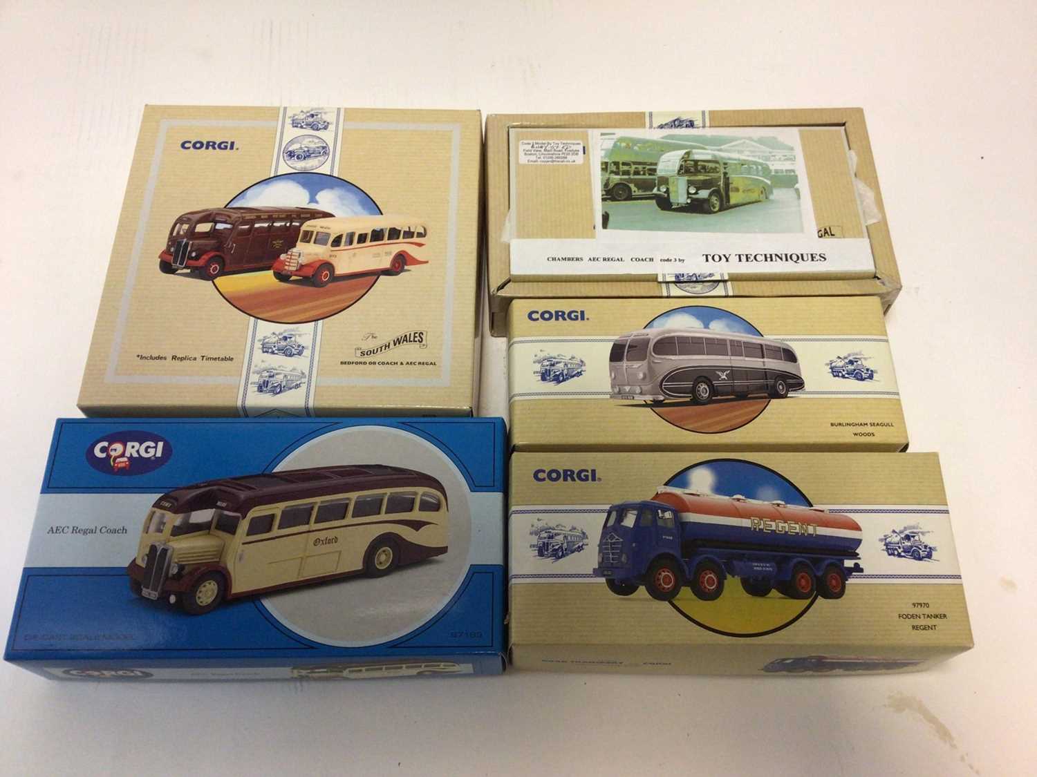 Lot 2284 - Diecast Corgi boxed selection of Coaches