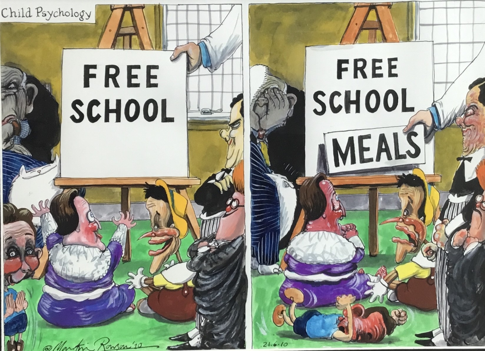Lot 127 - Martin Rowson (b. 1959) original cartoon,