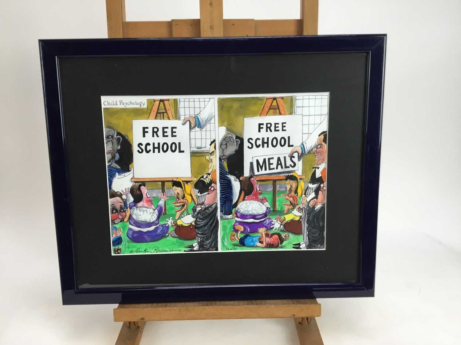 Lot 127 - Martin Rowson (b. 1959) original cartoon,