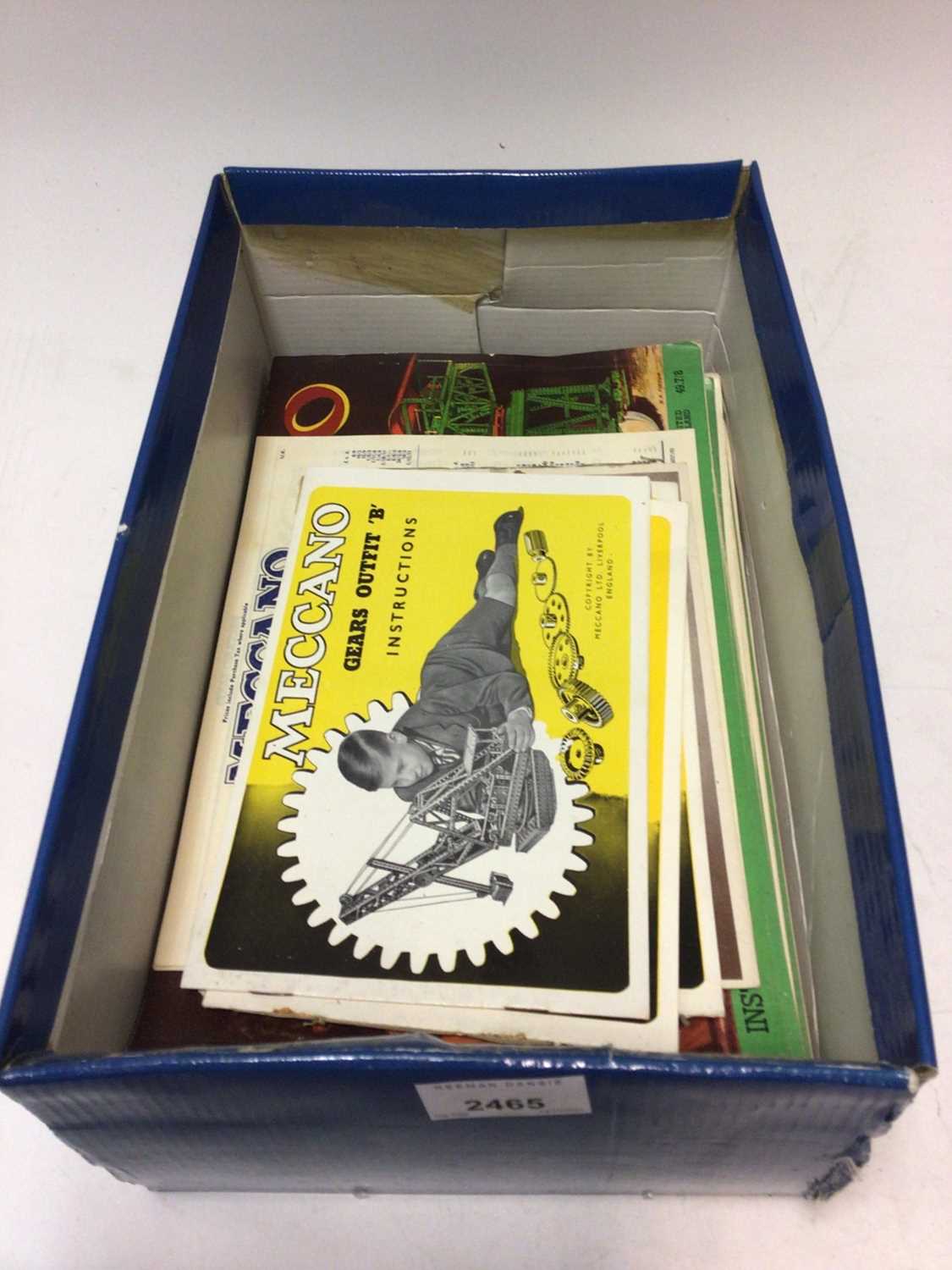 Lot 2465 - Selection of early Meccano Instruction