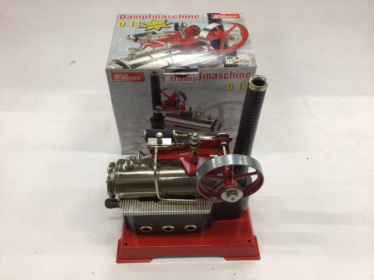 Lot 1845 - Wilesco live steam engine in box