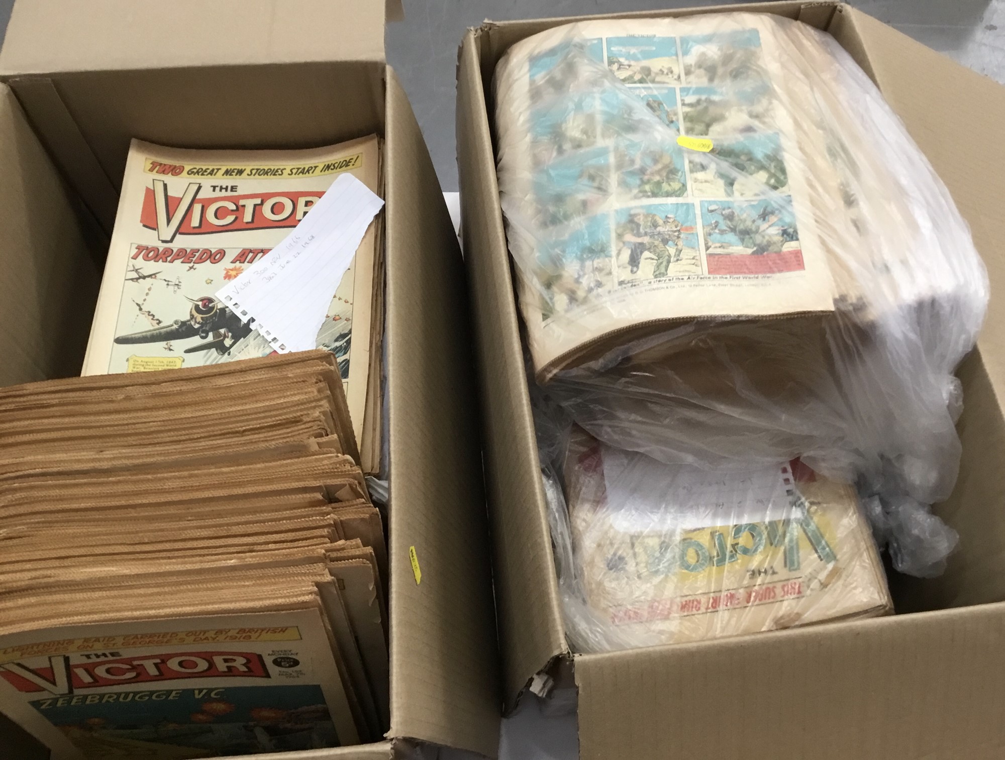 Lot 1593 - Over 300 issues of The Victor comic, from