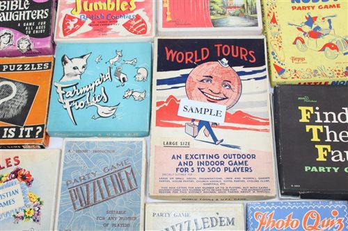 Lot 1778 - Selection of boxed party games, card games,