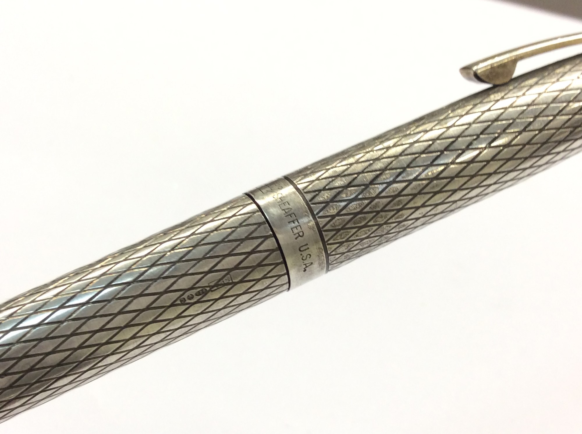 Lot 771 - Sterling silver Sheaffer fountain pen with