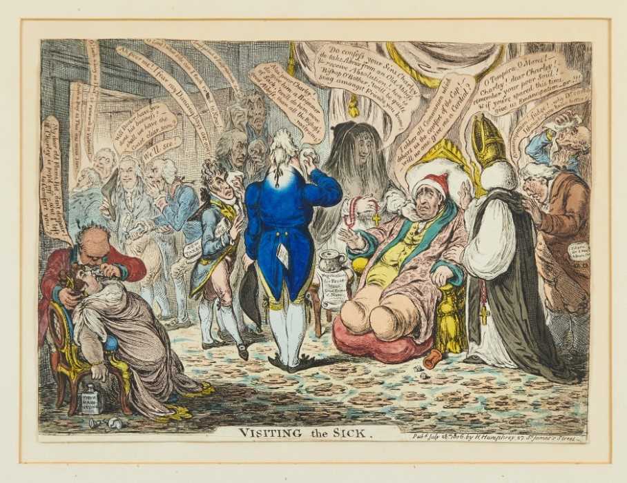 Lot 1003 - James Gillray (British, 1756-1815) hand
