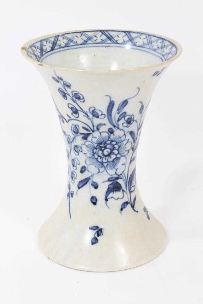 Lot 144 - English pearlware vase, late 18th century,