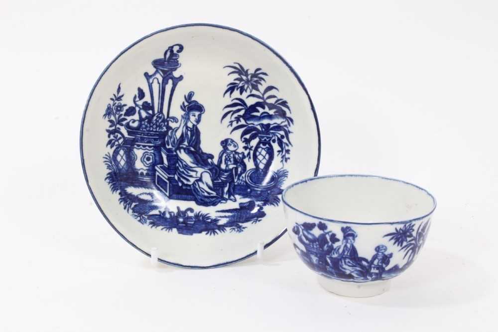 Lot 210 - Worcester blue and white Mother and Child