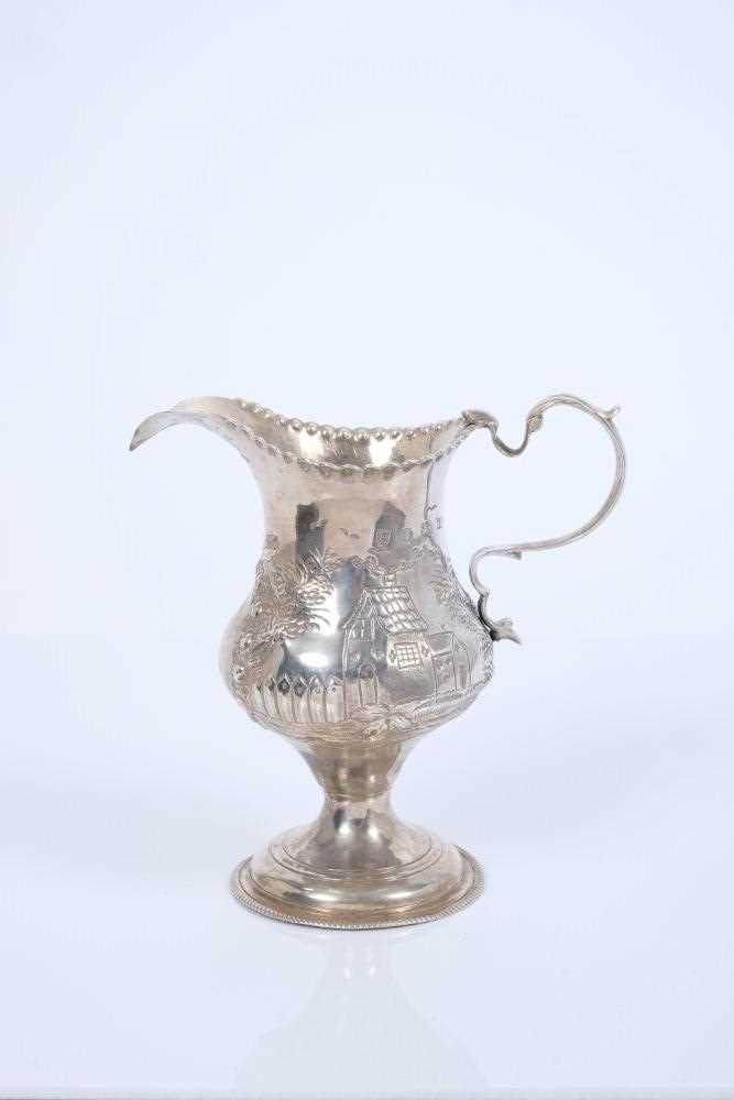 Lot 325 - Rare George III, cream jug by Hester Bateman
