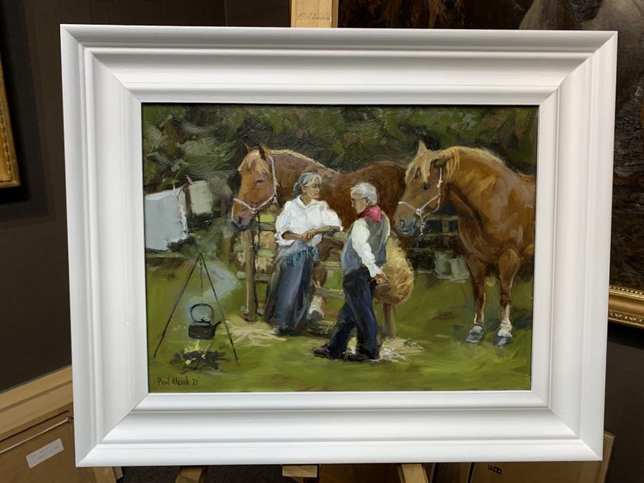 Lot 57 - Paul Alcock oil on board - No. 2 43cm x 53cm