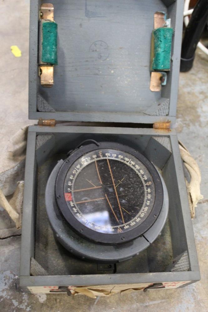 Lot 2529 - Vintage Type P11 aircraft compass, together