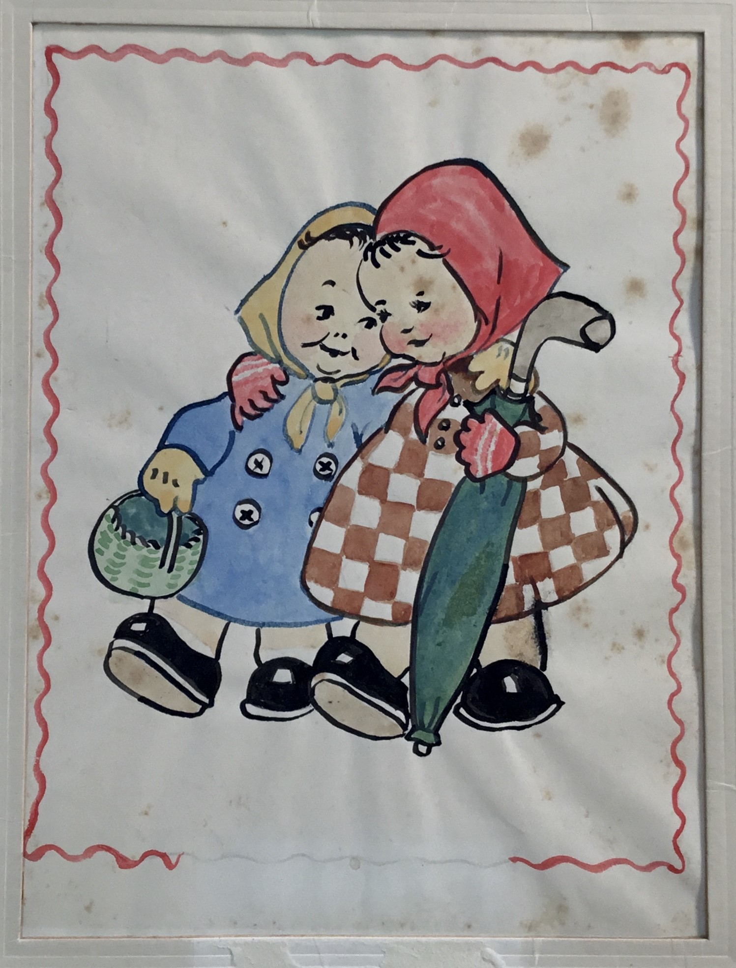 Lot 241 - Manner of Mabel Lucie Atwell - watercolour,