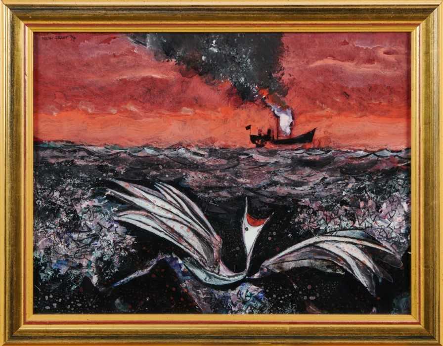 Lot 1023 - *Keith Grant (b.1930) acrylic and wax