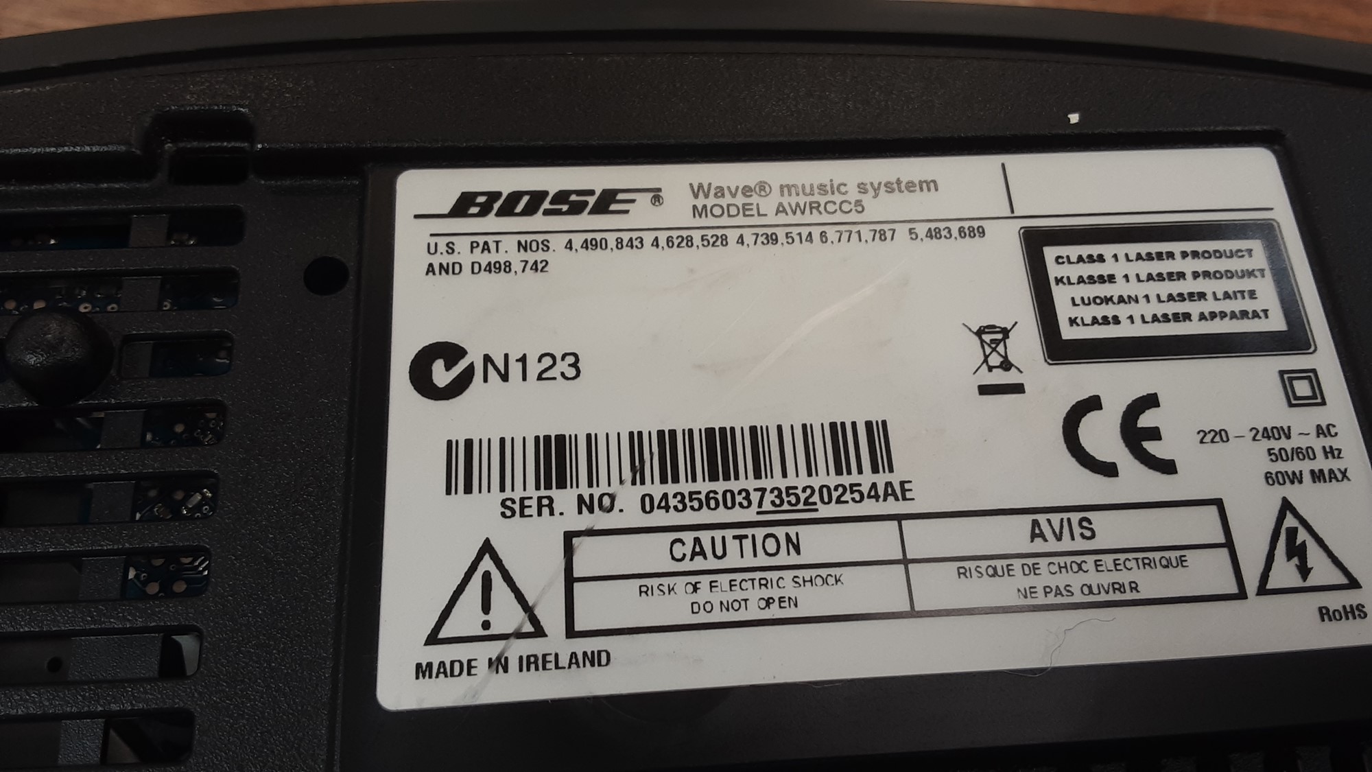 Lot 2300 - Bose Wave music system and Bose Wave DAB